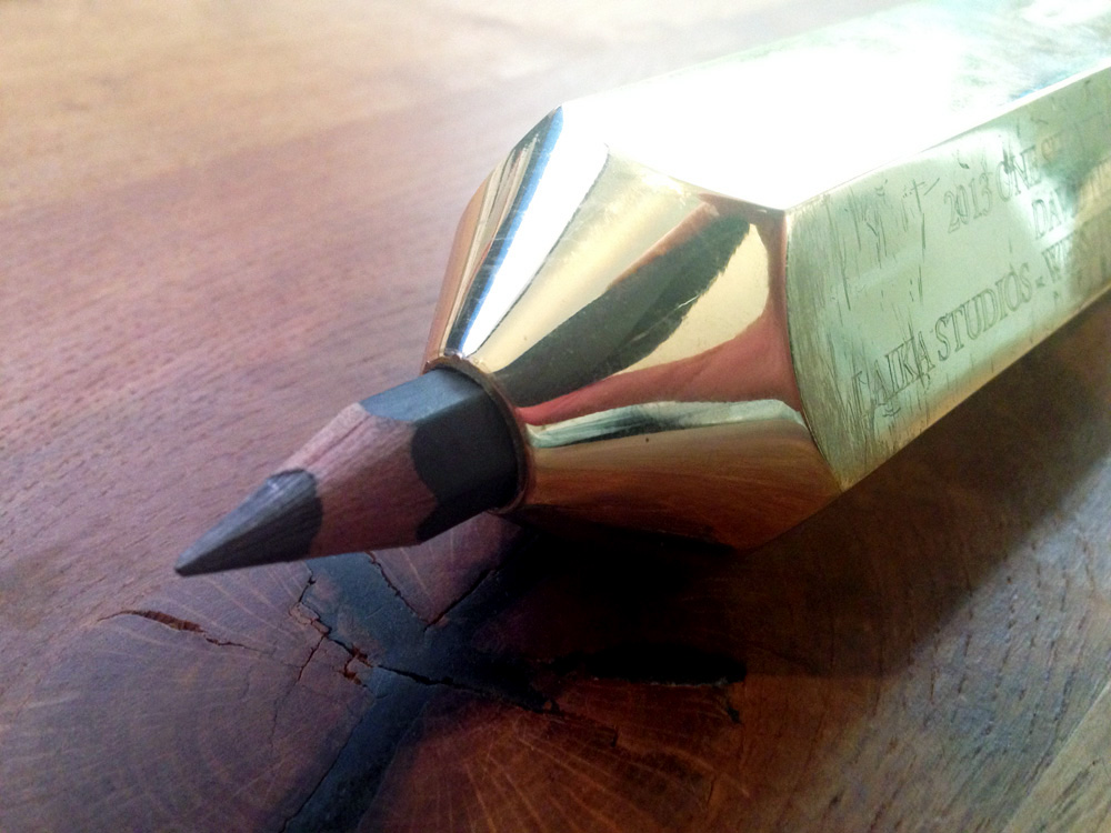 Gold Pencil Pencil Holder | David Neevel